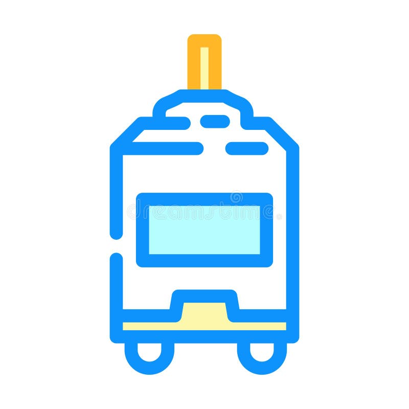 Dc Motor Electronic Component Color Icon Vector Illustration Stock ...