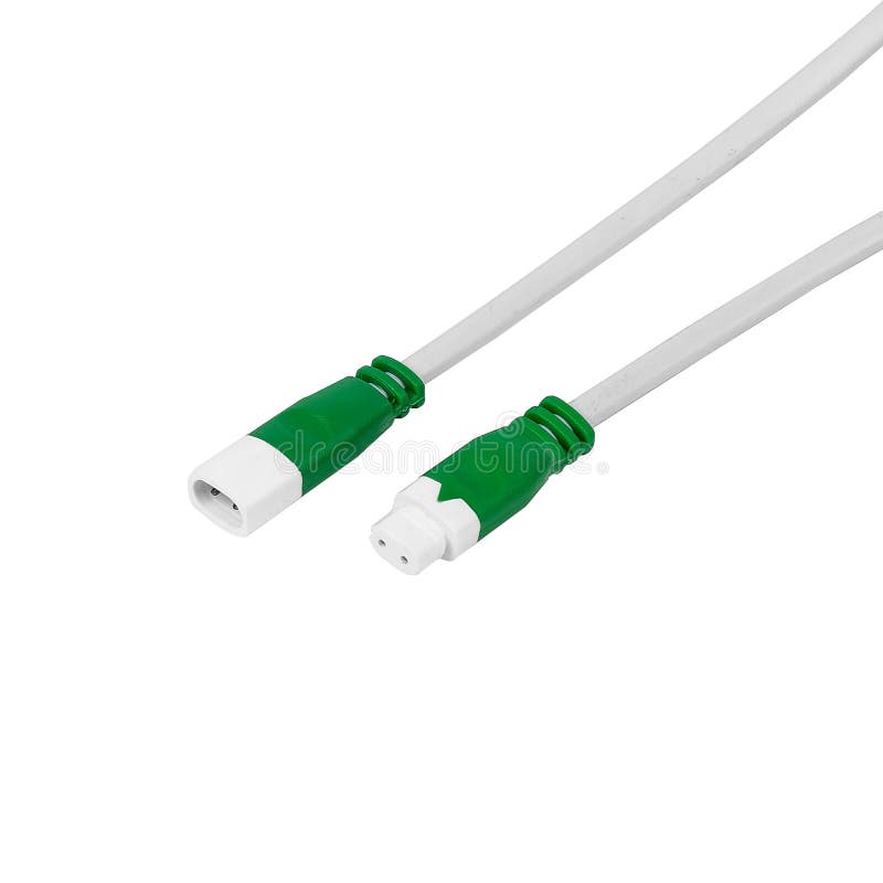 DC Power Connector Plug for LED Isolated on White Stock Image - Image ...