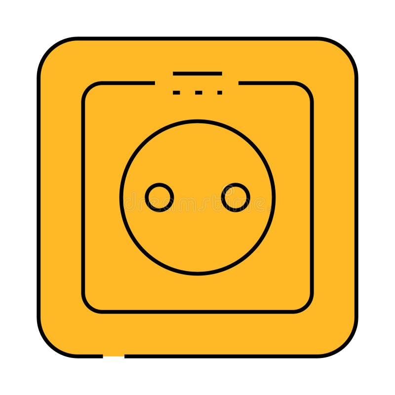 Dc Power Icon Color Illustration Stock Illustration - Illustration of ...