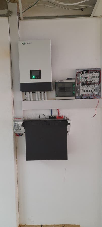 Dc Power Installation, Lithium Battery, 5kva Solar System Editorial Photo - Image of power, 5kva ...