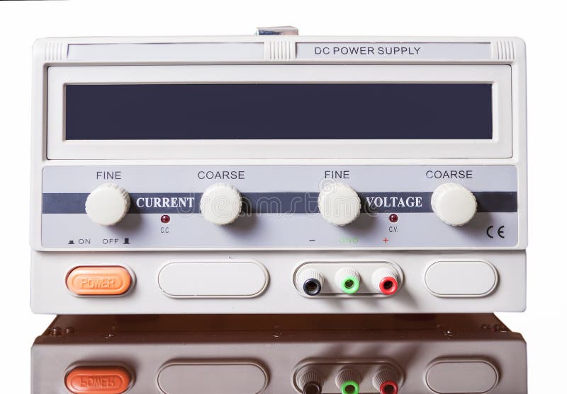 DC Power Supply Isolated Over Pure White Background Stock Image - Image ...