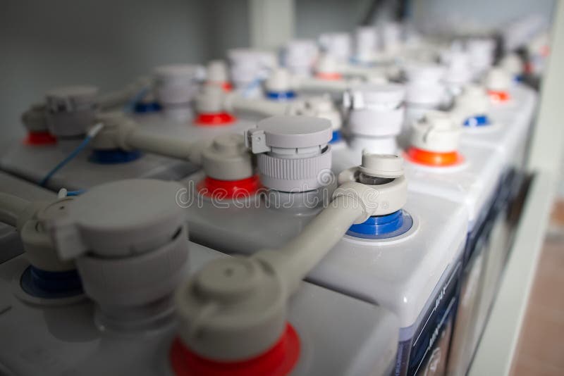 DC powerful batteries stock photo. Image of equipment - 140216064