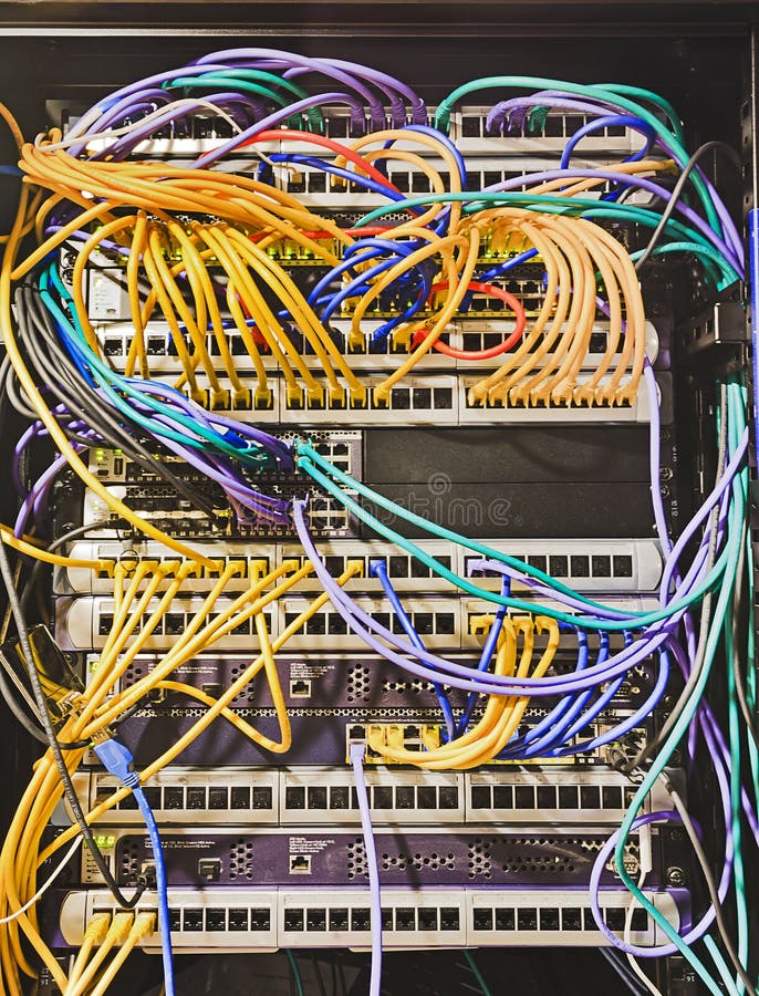 Data Centre Patches lights stock photo. Image of information - 43992196