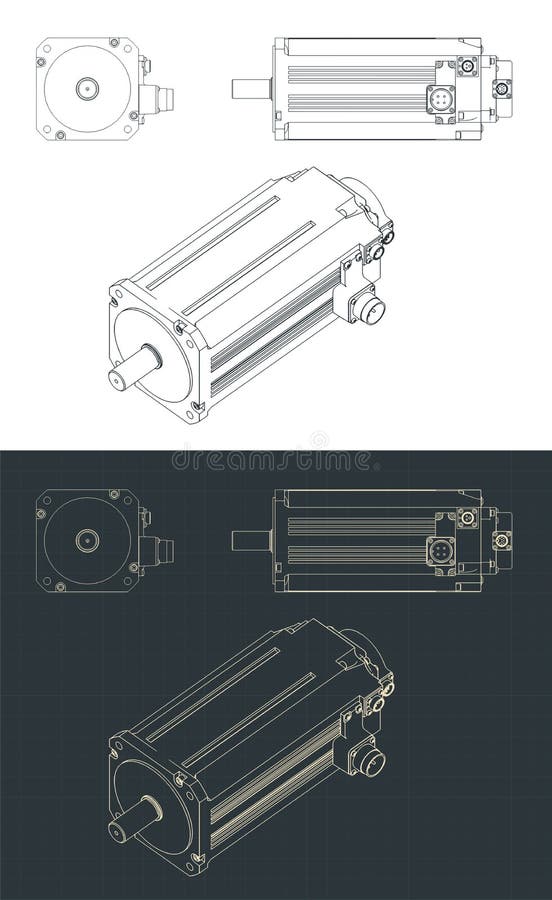 DC servo motor blueprints stock vector. Illustration of gears - 265869240 DC servo motor blueprints stock vector. Illustration of gears - 265869240