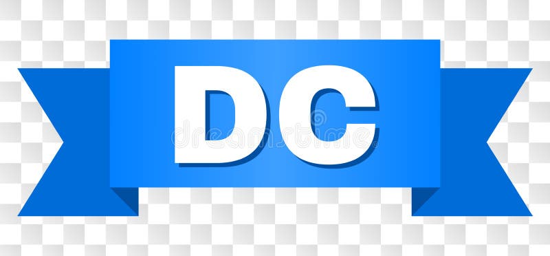 Blue Tape with DC Text stock vector. Illustration of emblem - 130831736