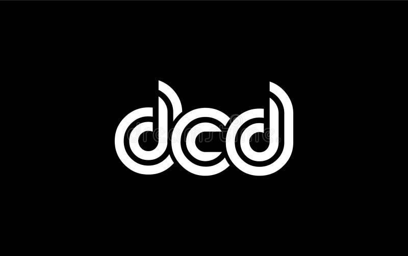 DCD Creative Unique Modern Letter Logo Design Stock Illustration ...