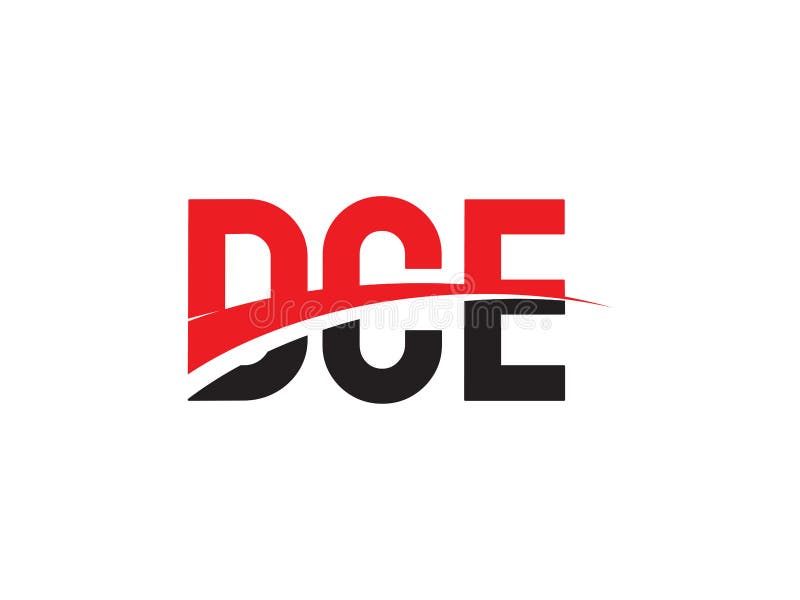 DCE Letter Initial Logo Design Vector Illustration Stock Vector ...