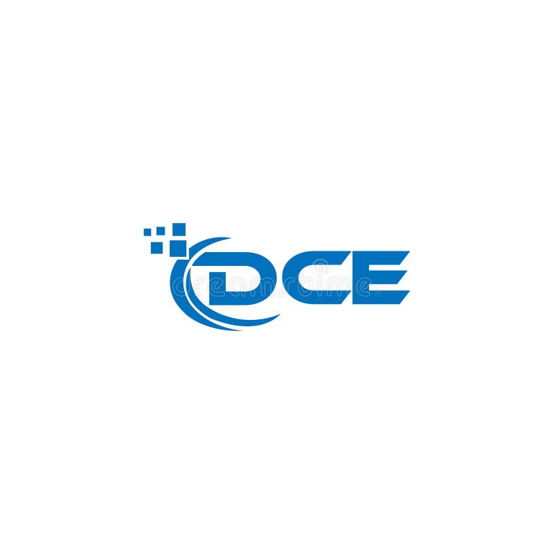 DCE Letter Logo Design on White Background. DCE Creative Initials ...
