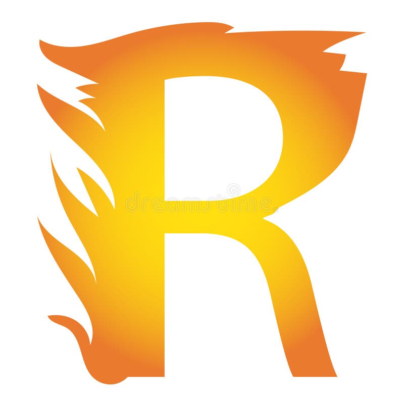 R - firework - iconic r stock illustration. Illustration of ...