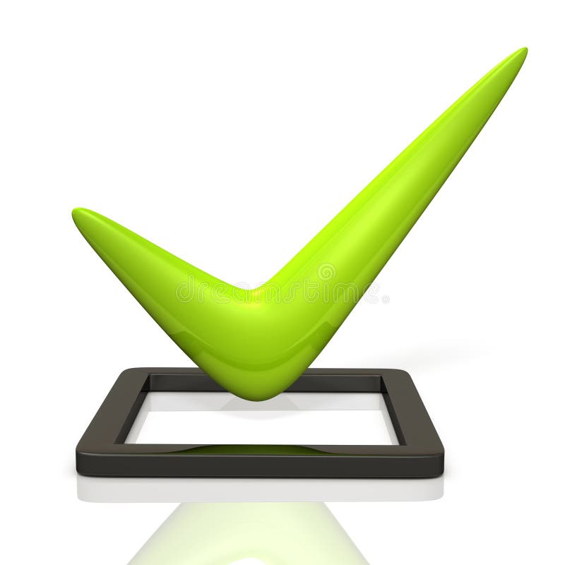 3DCG Abstrait Représentant La Réponse Correcte Illustration Stock ...