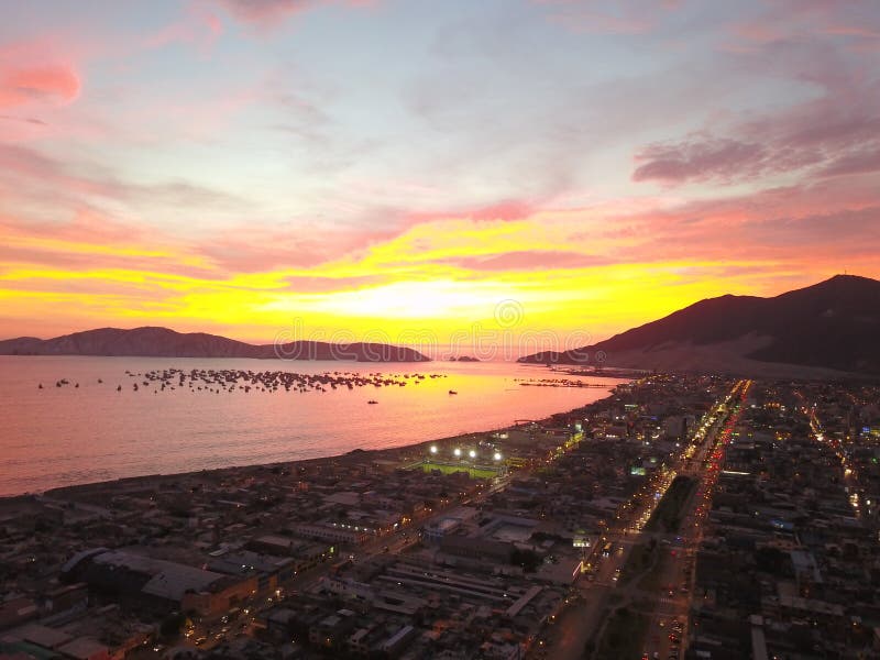 Chimbote stock photo. Image of paisaje, peru, paint - 140172914