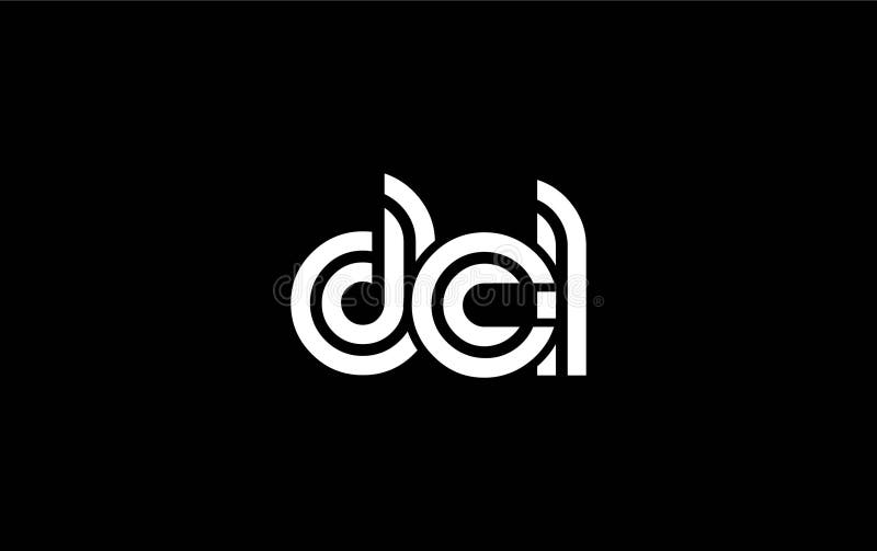 DCL Creative Unique Modern Letter Logo Design Stock Illustration ...