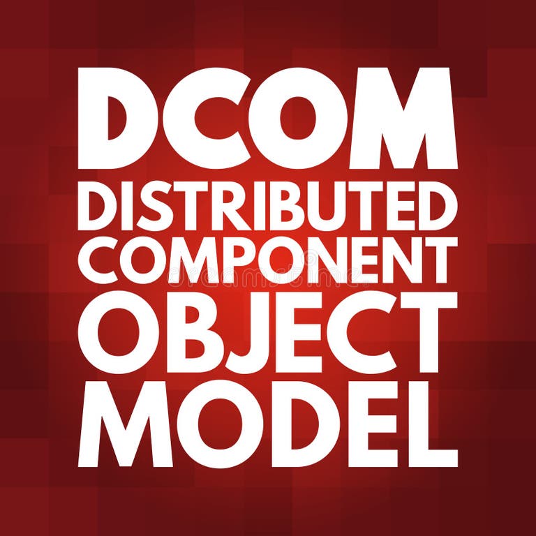 DCOM - Distributed Component Object Model Acronym, Technology Concept Background Stock ...