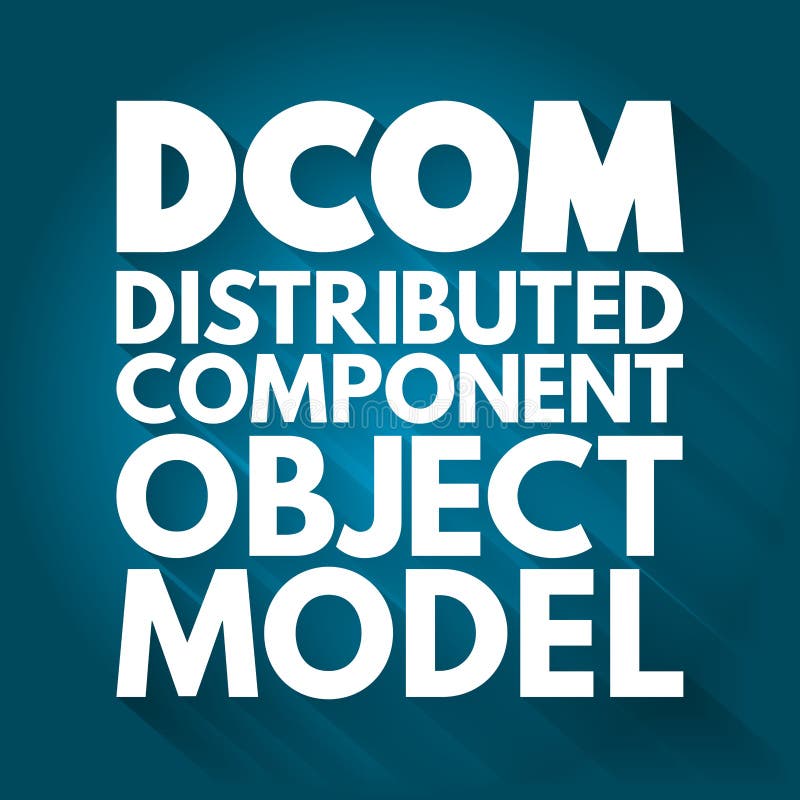 Dcom Distributed Component Object Model Acronym Technology Concept Background Stock 7911
