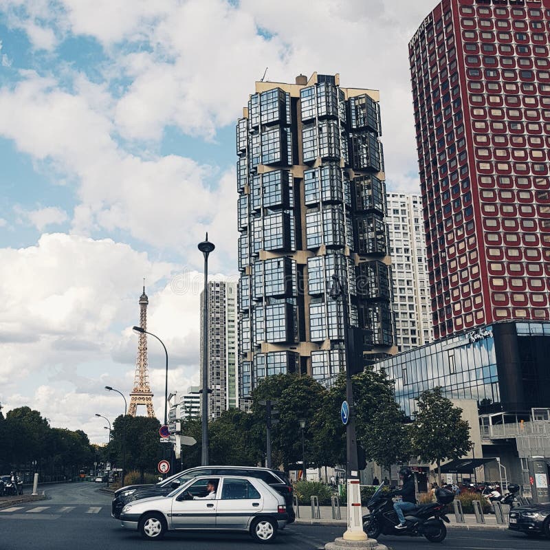 Deconstruction District and the Eiffel Tower in the 15th of Paris ...