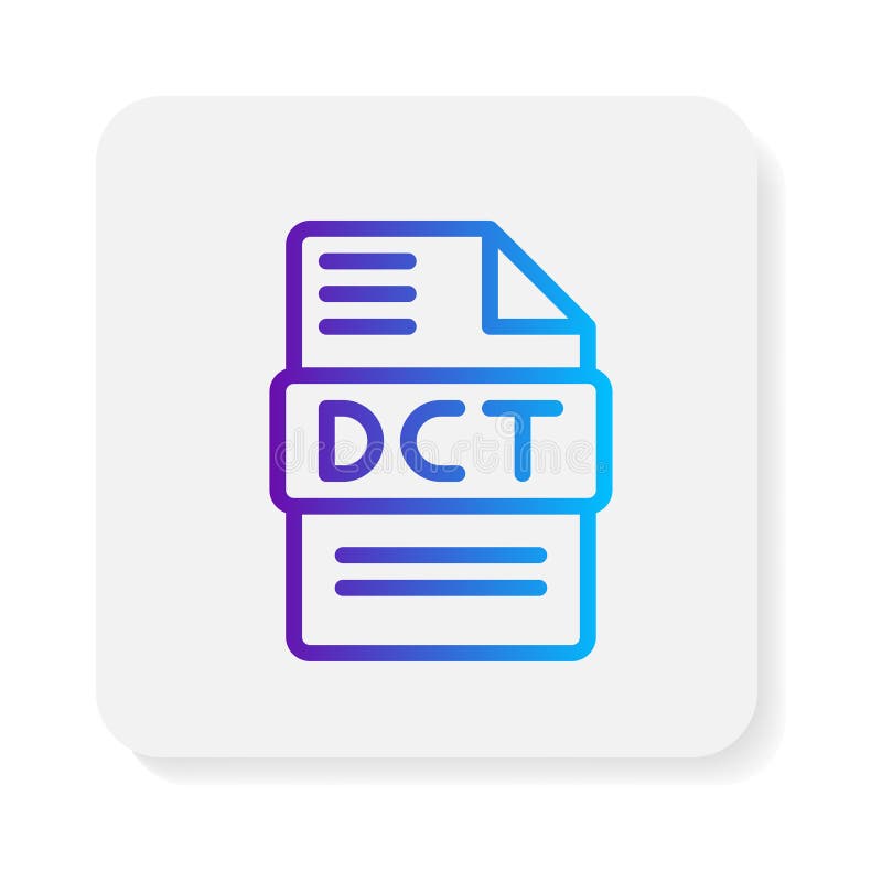 Dct Document Flat Icons. Files Type, Symbol Icon. Can Be Used for ...