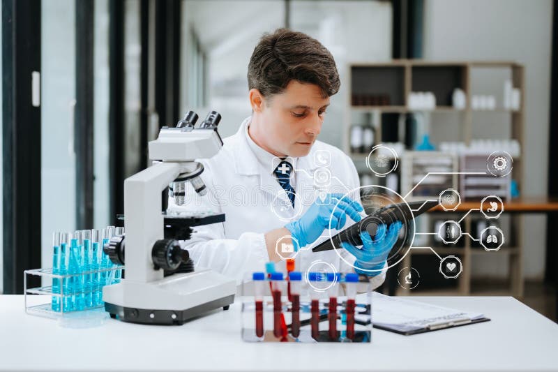 Dctor Work on Digital Tablet Healthcare Doctor Technology Tablet Using ...