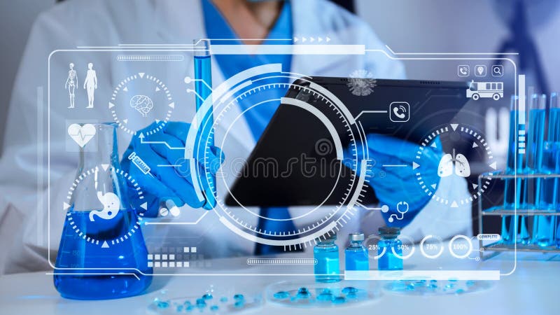 Dctor Work on Digital Tablet Healthcare Doctor Technology Tablet Using ...