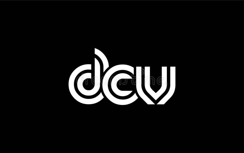 DCV Creative Unique Modern Letter Logo Design Stock Illustration ...