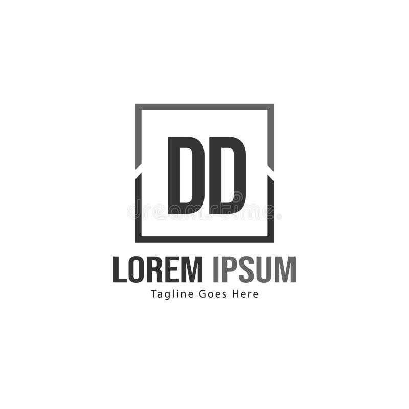 DD Letter Logo Design. Creative Modern DD Letters Icon Illustration ...