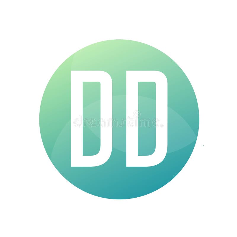DD Letter Logo Design with Simple Style Stock Vector - Illustration of ...