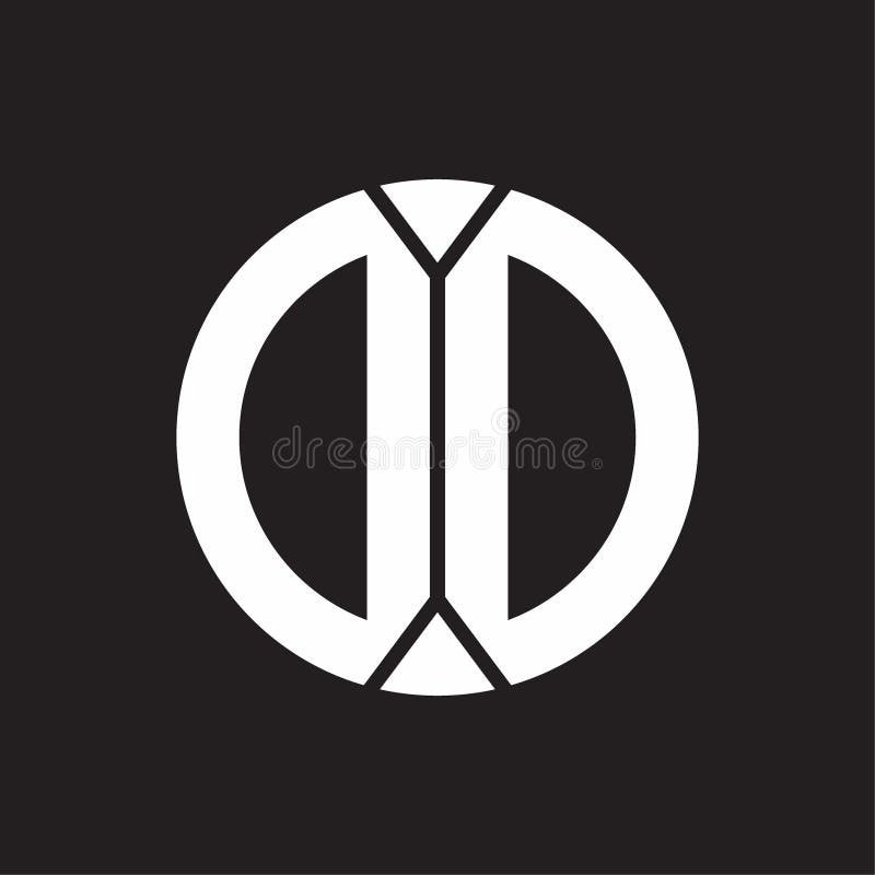 DD Logo Monogram with Piece Circle Ribbon Style Stock Vector ...