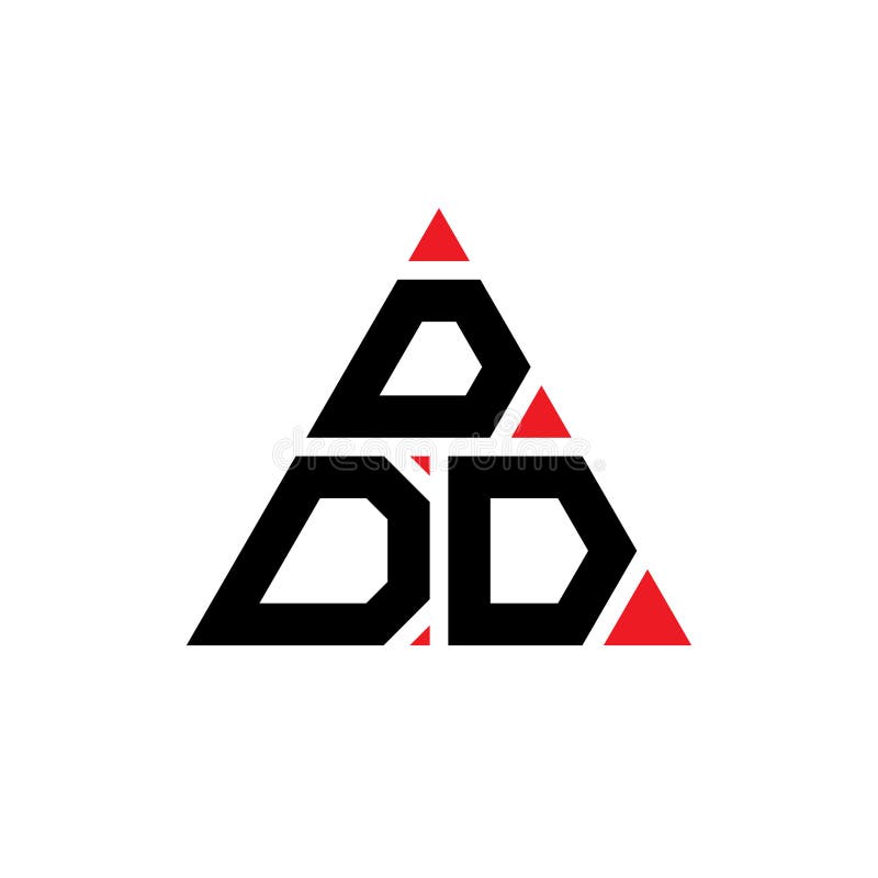 DDD Triangle Letter Logo Design with Triangle Shape. DDD Triangle Logo ...