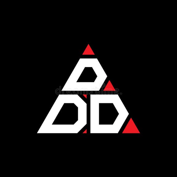 DDD Triangle Letter Logo Design with Triangle Shape. DDD Triangle Logo ...