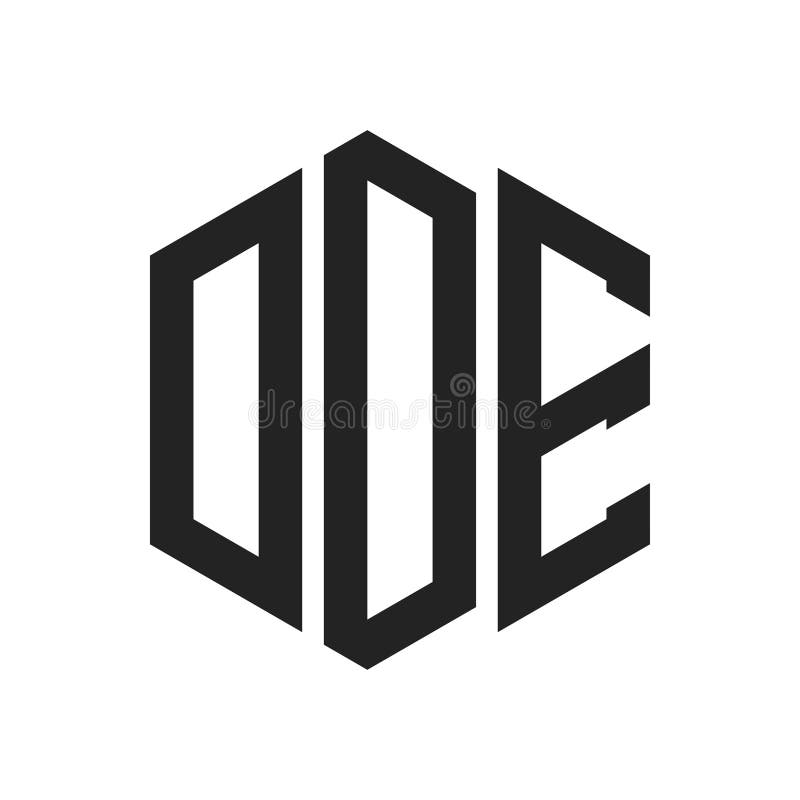 DDE Logo Design. Initial Letter DDE Monogram Logo Using Hexagon Shape ...