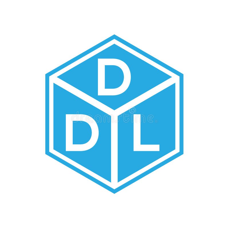 DDL Letter Logo Design on Black Background. DDL Creative Initials ...