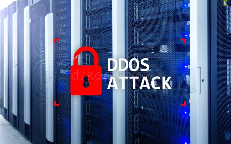 DDOS Attack, Cyber Protection. Virus Detect. Internet and Technology ...