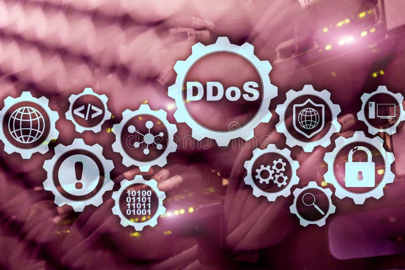 DDoS Cyber Attack. Technology, Internet And Protection Network Concept ...