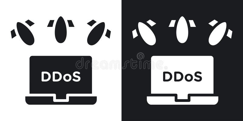 DDOS icon vector stock vector. Illustration of data - 348262643