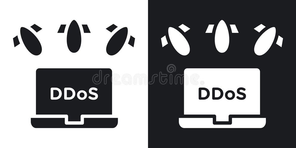 DDOS icon vector stock vector. Illustration of data - 348262643