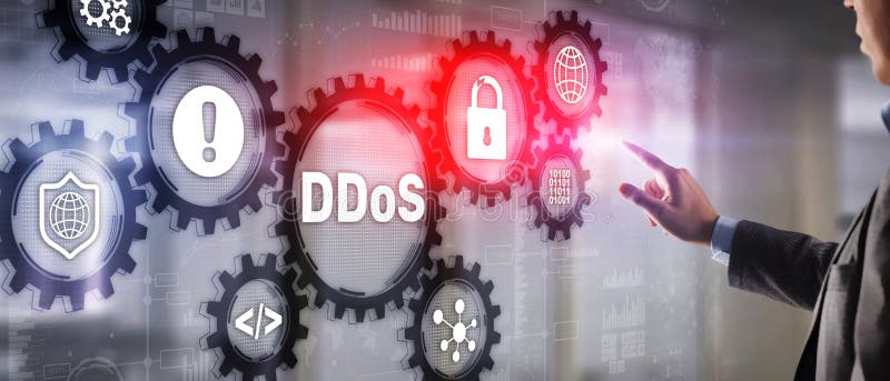 Ddos Protection Denial of Service Security 2021 Stock Photo - Image of ...