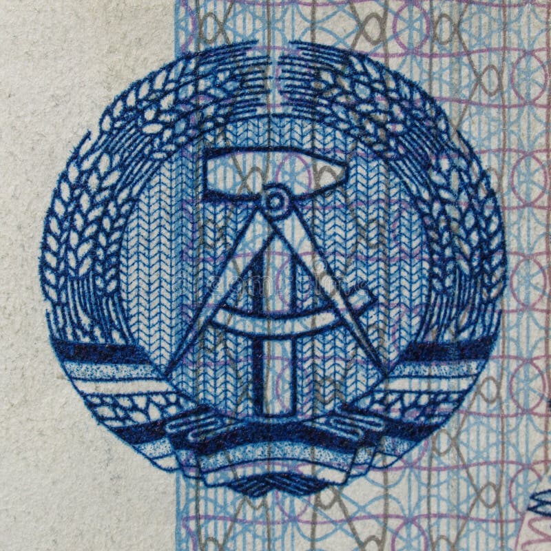 DDR banknote stock illustration. Illustration of german - 9086885