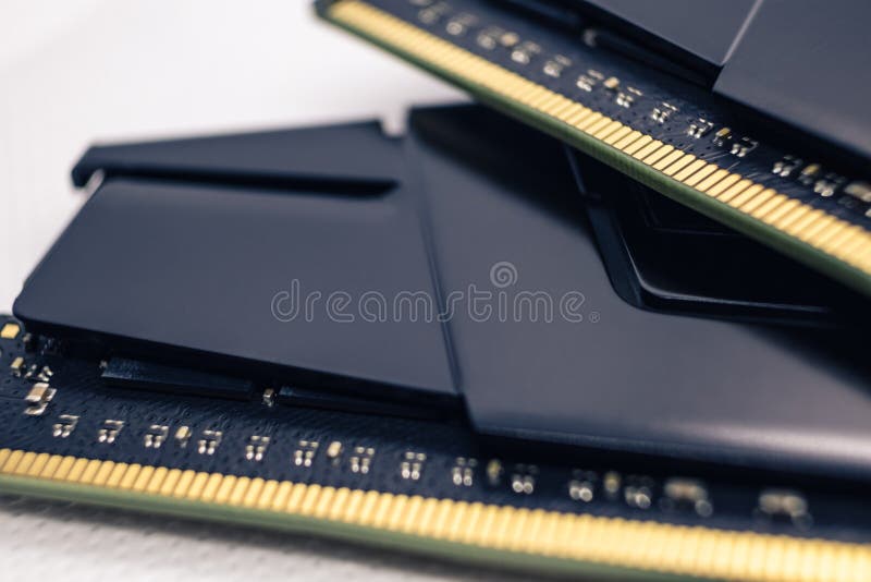DDR4 DRAM Memory Modules Close-up in Red Light Editorial Photography ... DDR4 DRAM Memory Modules Close-up in Red Light Editorial Photography ...