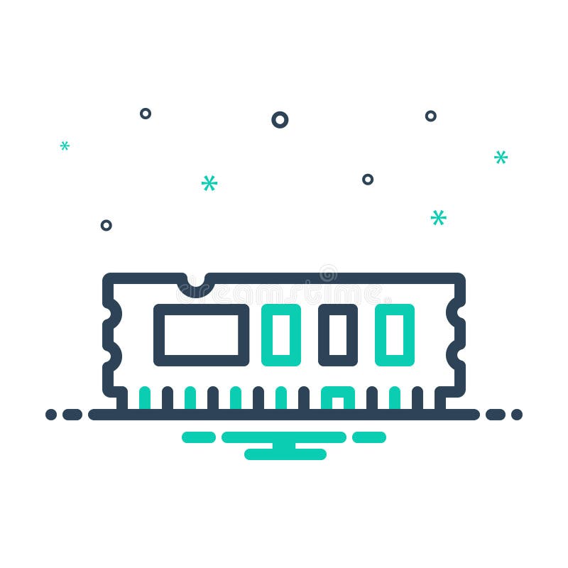 Mix Icon for Ddr, Data and Card Stock Vector - Illustration of icon ...