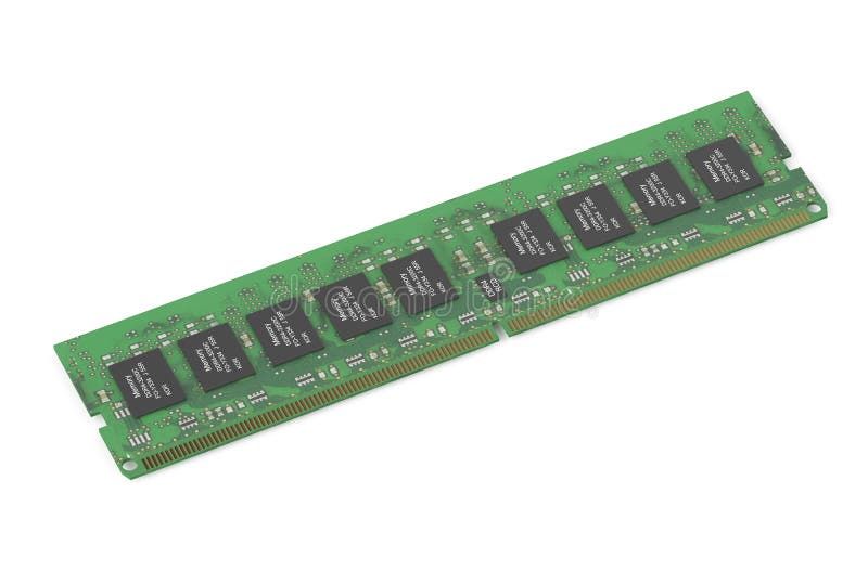 DDR4 memory module stock illustration. Illustration of dimm - 54221298