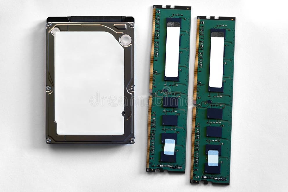 Ddr4 Memory Modules and Laptop Hard Drive Stock Image - Image of ...