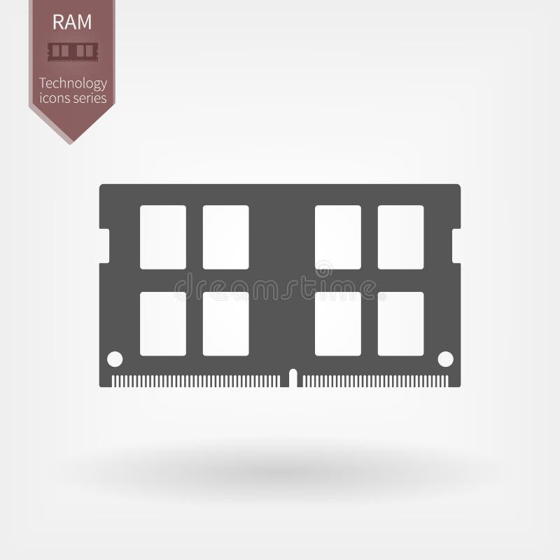 Random Access Memory for Laptop Line Icon Stock Vector - Illustration ...