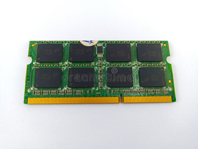 DDR Ram Memory Computer Laptop on White Background Stock Photo - Image ...