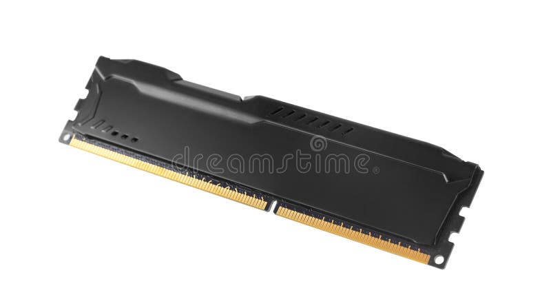 DDR RAM Memory Module on White Stock Illustration - Illustration of electric, white: 363684351