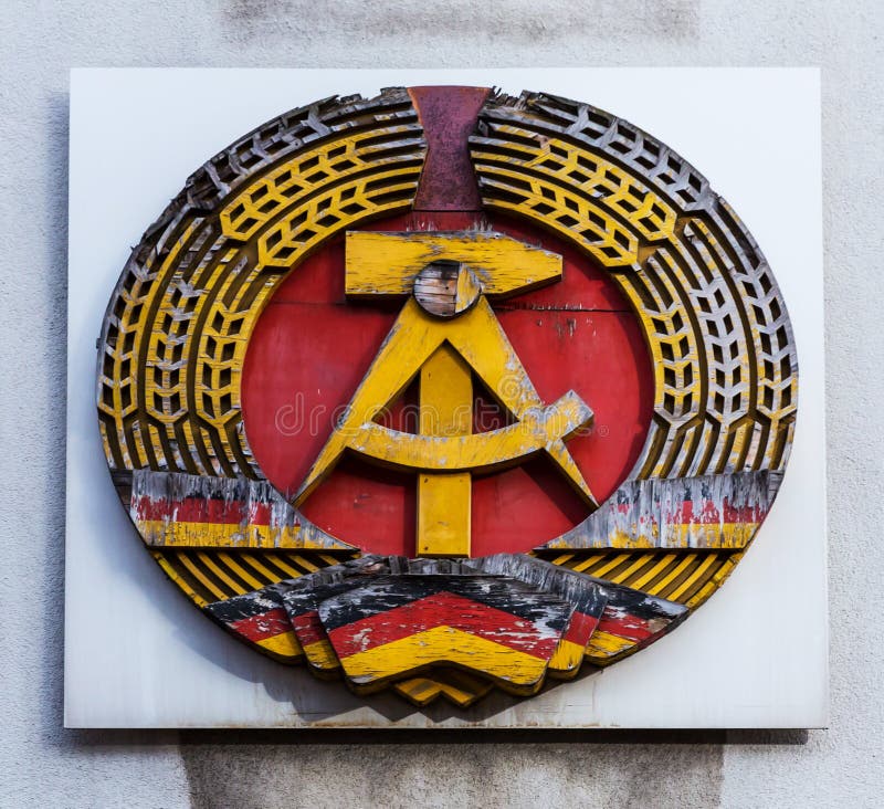 DDR sign stock image. Image of berlin, nation, hammer - 51080899