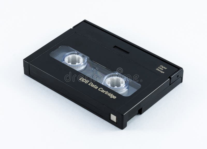 Data Cassette Tape in Shape of Heart on White Background Stock Photo ...