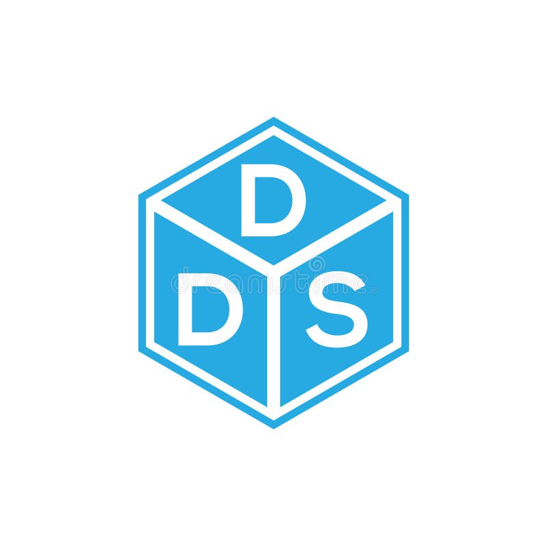 DDS Letter Logo Design on Black Background. DDS Creative Initials ...