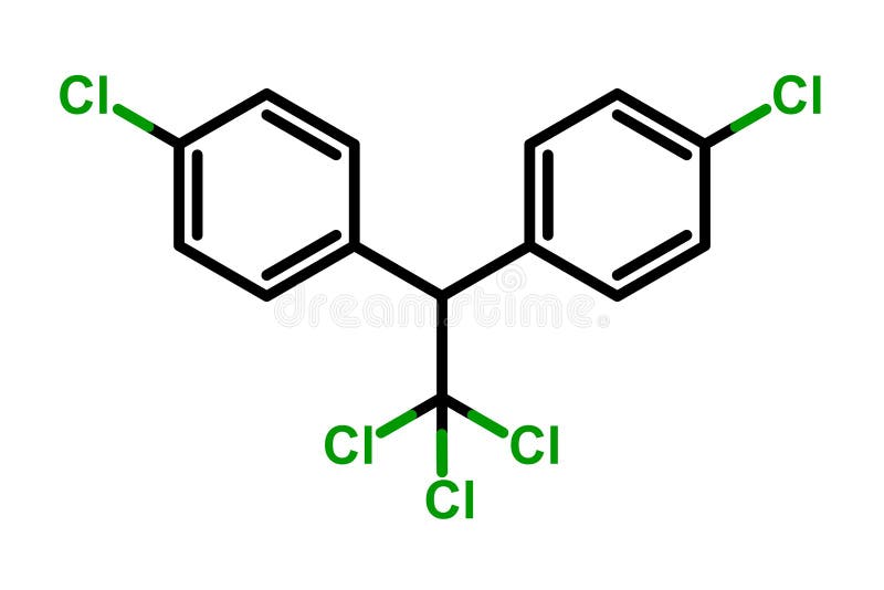 DDT formula stock vector. Illustration of cancer, sign - 23712076
