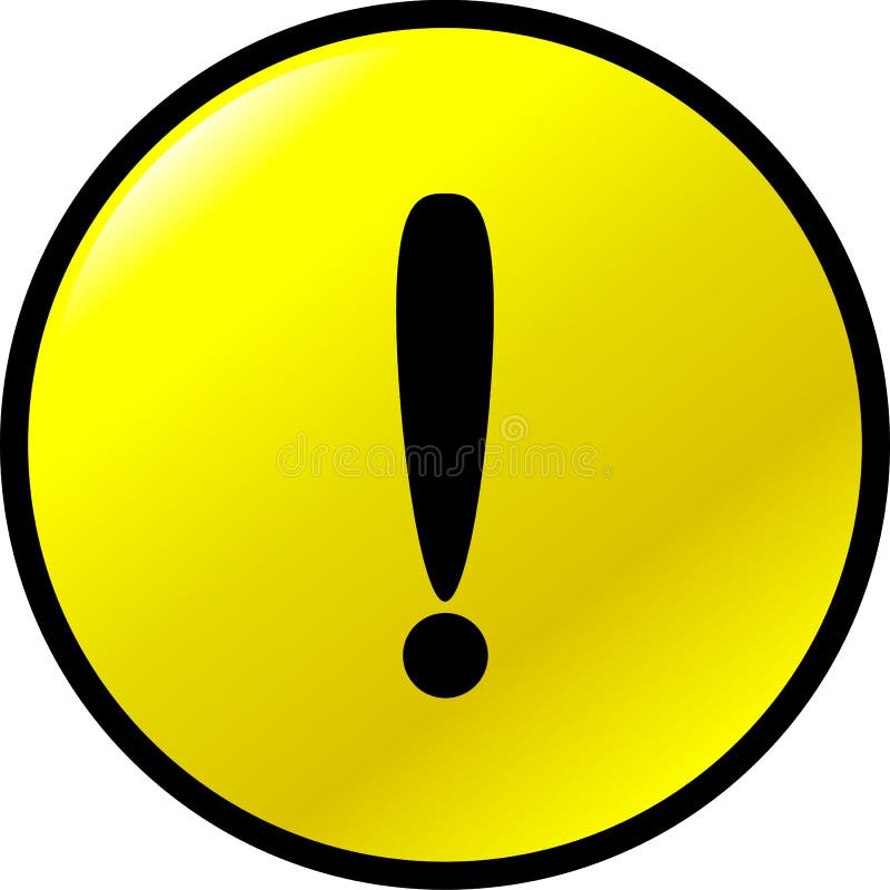 De Aandachts Vectorknoop Van De Uitroep Vector Illustratie ...