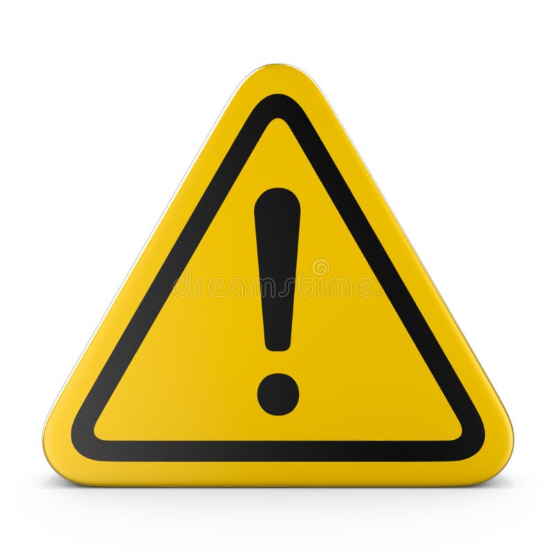Aandachtsteken - Waarschuw Waakzaam Symbool - De Illustratie Van Het ...