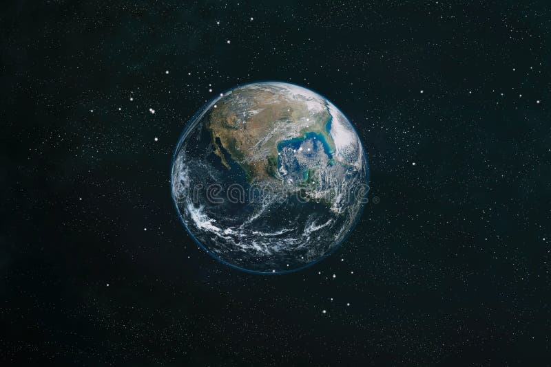 De Aarde Van Ruimte Dit Die Beeldelementen Door NASA Worden Geleverd ...